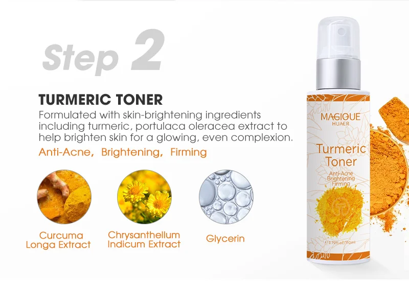 2023 Brightening Turmeric Facial Anti Acne Treatment Skincare