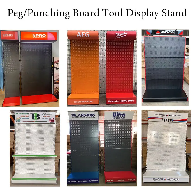Advertising Slat Wall Stand Shelving - Tool Display Racks