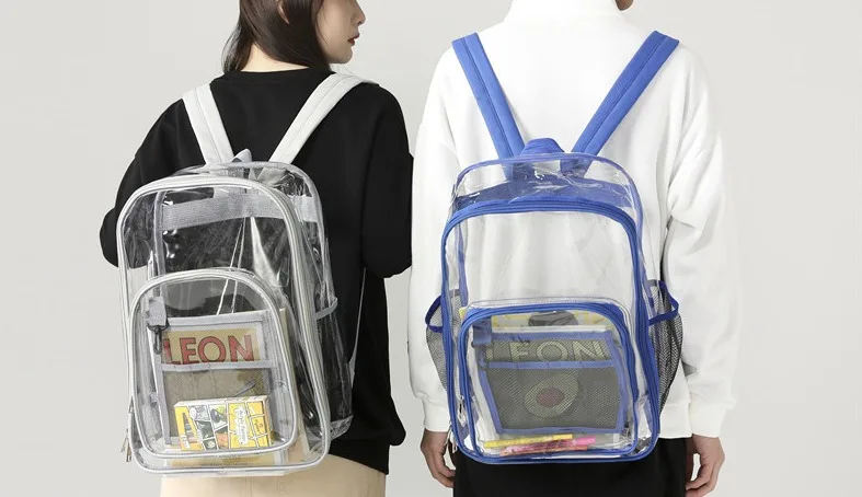 Custom Clear Plastic Backpack Wholesale Durable Thicken Pvc Clear ...