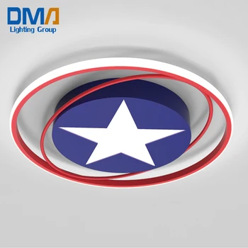 Captain America Aluminum Led Children Ceiling Light Lamp Fixture For ...