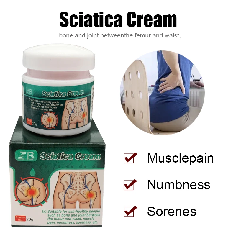20g Sciatica Cream Ointment - Relief for Lower Back Pain