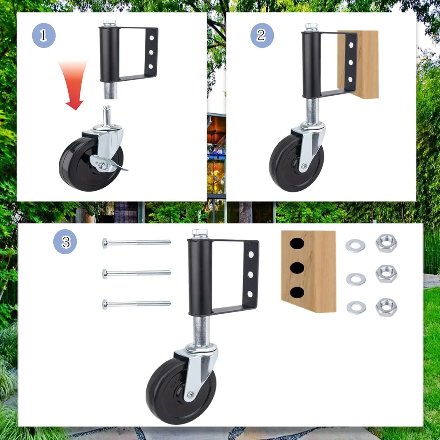 Durable Heavy Duty Gate Wheel for Swing Gates - 2 Year Warranty