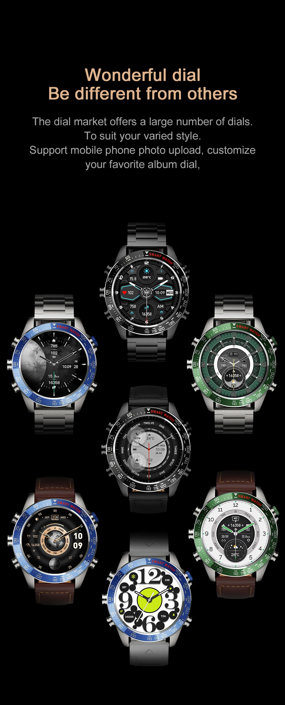 GAOKE CT11 Smart Watch - Luxury with 1.43 AMOLED Display