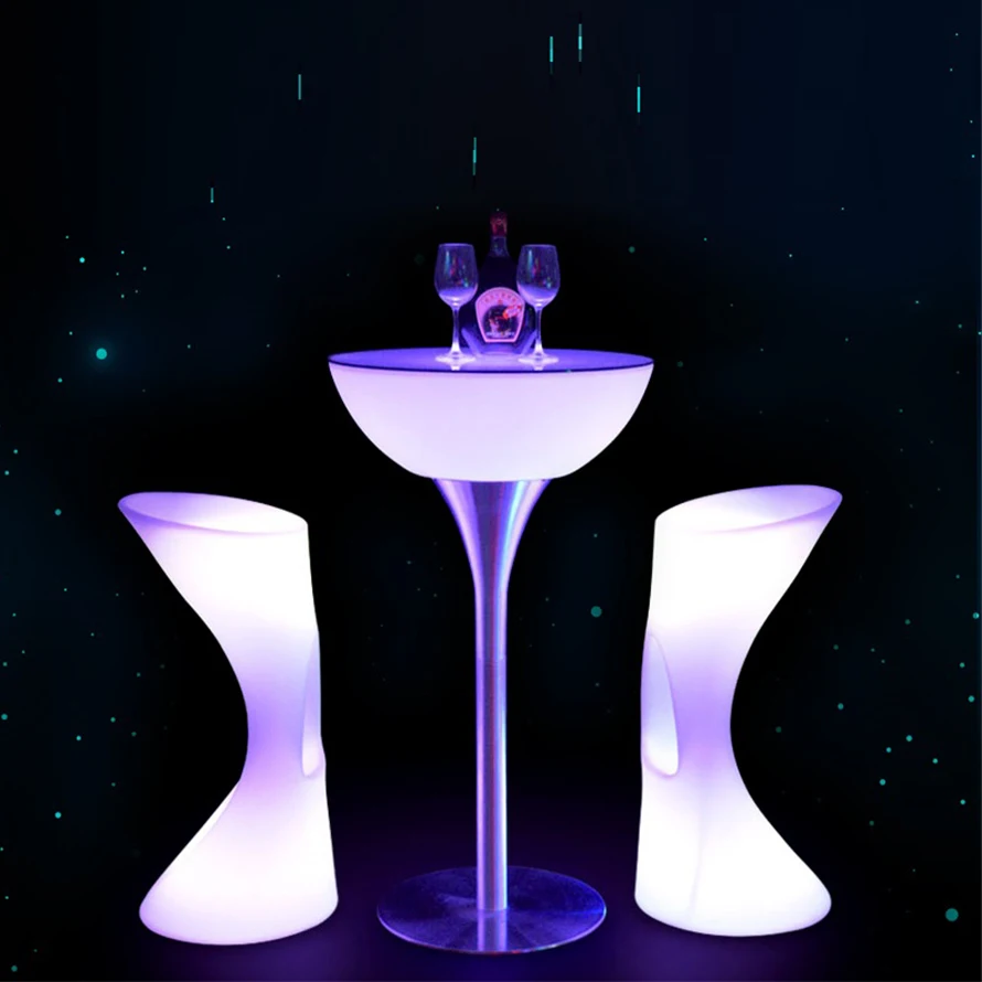 Party Led Table For Bar Waterproof Wedding Bar Glowing Bar Chair ...
