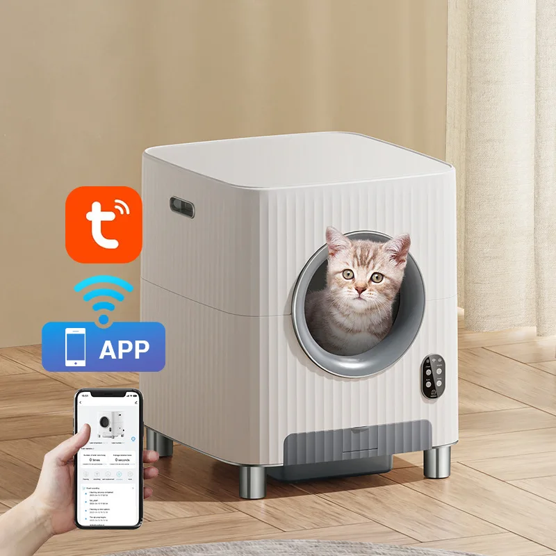 Real-time Video Auto Self-cleaning Automatic Cat Toilet App Control ...