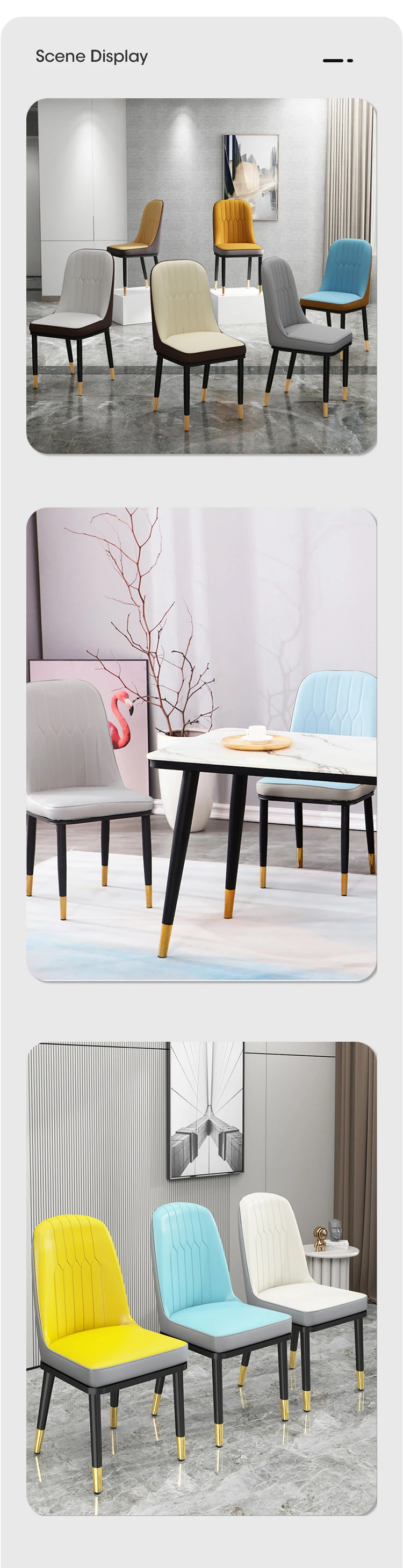 Modern Simple Household Chairs Small Family Rectangular Restaurant ...