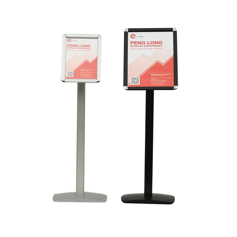 Information Display Stand Aluminium Poster Stand Advertising Menu Stand ...