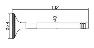 292f Diesel Engine Fitting Engine Exhaust Valve Engine Intake Valve ...