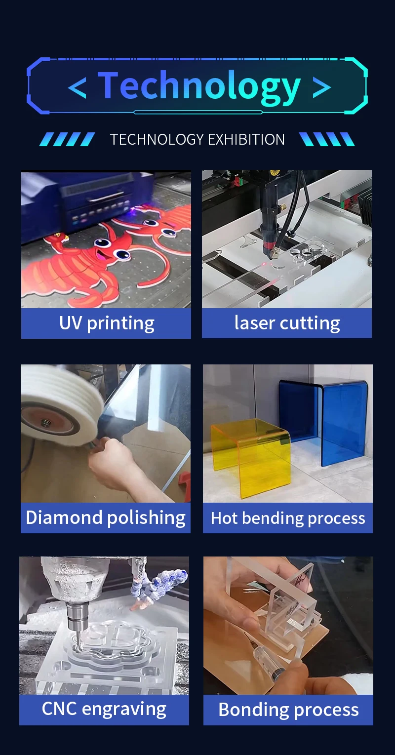 Acrylic Electronic Chip Silicon Wafer Disc Disc Square Magnetic Display ...
