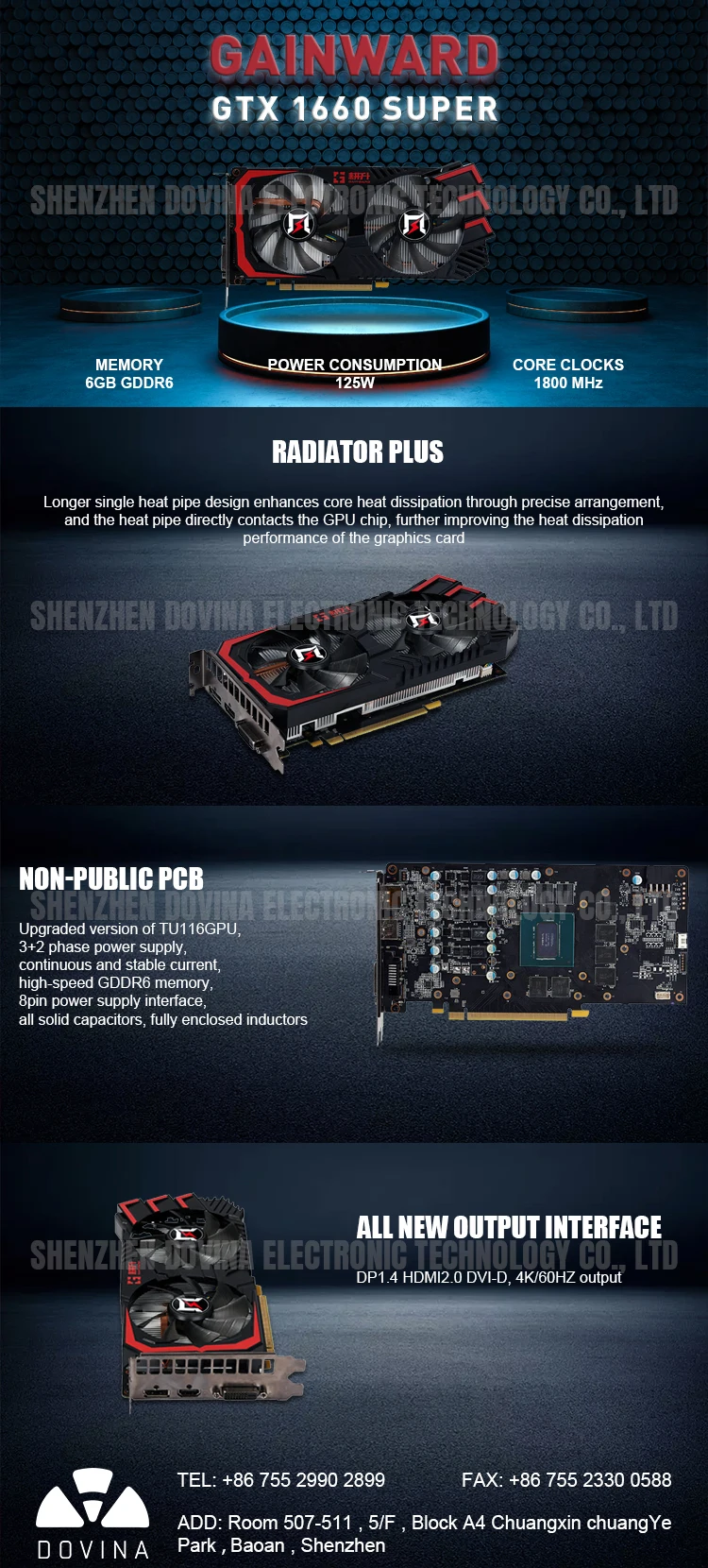 Geforce GTX 1660 with 6GB GDDR6 - High Performance Graphics