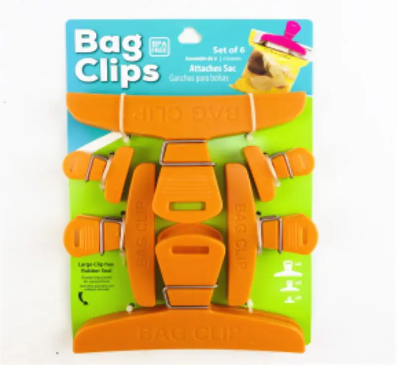 Colorful Plastic Bag Clips Coffee Bread Food Bag Sealing Clip - Buy ...