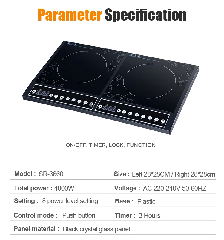 Promotional Product Double Cooker 4000w Household Touch Control ...