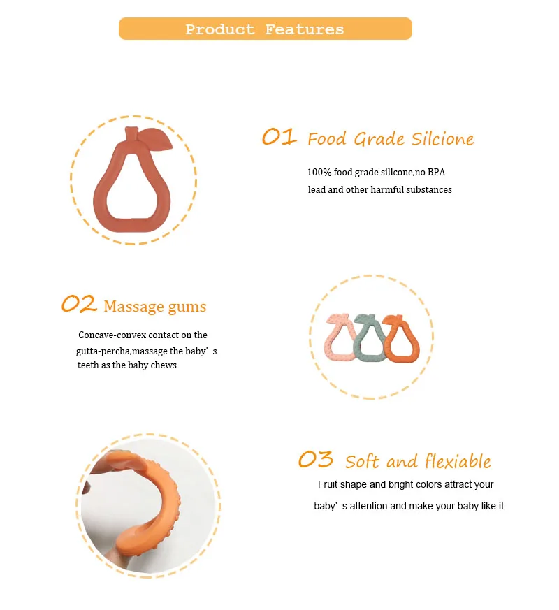 Baby Silicone Teethers - Soothing Molar Toy Set