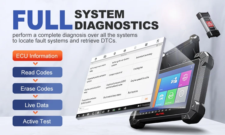 Autel Maxicom Mk908p Cv Elite Maxisys Ms908 Ms 908s Ms908s 908 S Pro ...