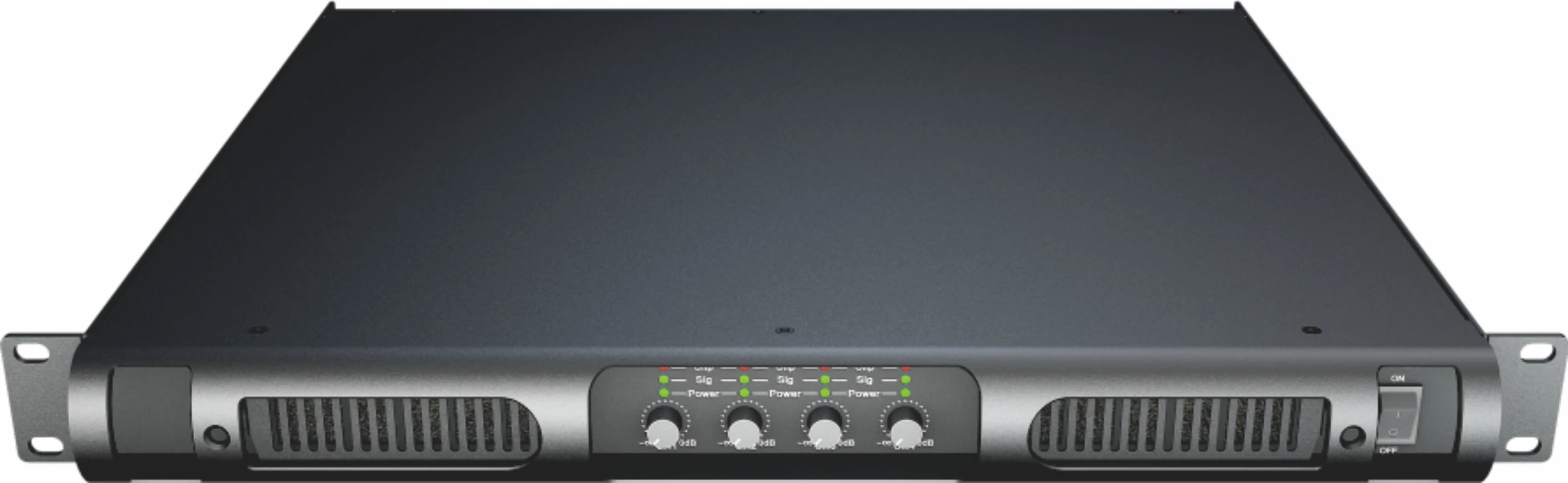 Lihui 1400 Watt Class D Power Amplifier 1u Professional 4 Channel Sound Audio Power Amplifier ...