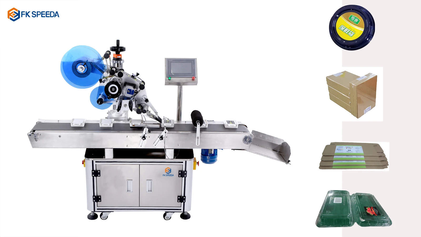 Fk-speeda Full Automatic Paper Box Scratch Card Plastic Bag Adhesive ...