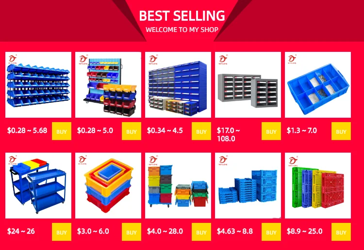 Warehouse Nestable Stackable Plastic Spare Parts Storage Bin - Buy ...