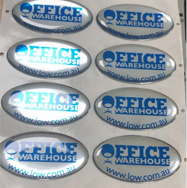 Custom 3D Crystal Metal Printing - Eco-Friendly Stickers