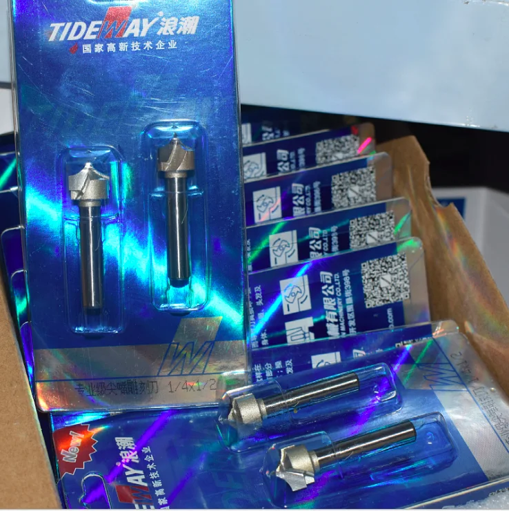 Tideway Professional Grade 1/2 1/4 Shank Point Carving Router Bit ...