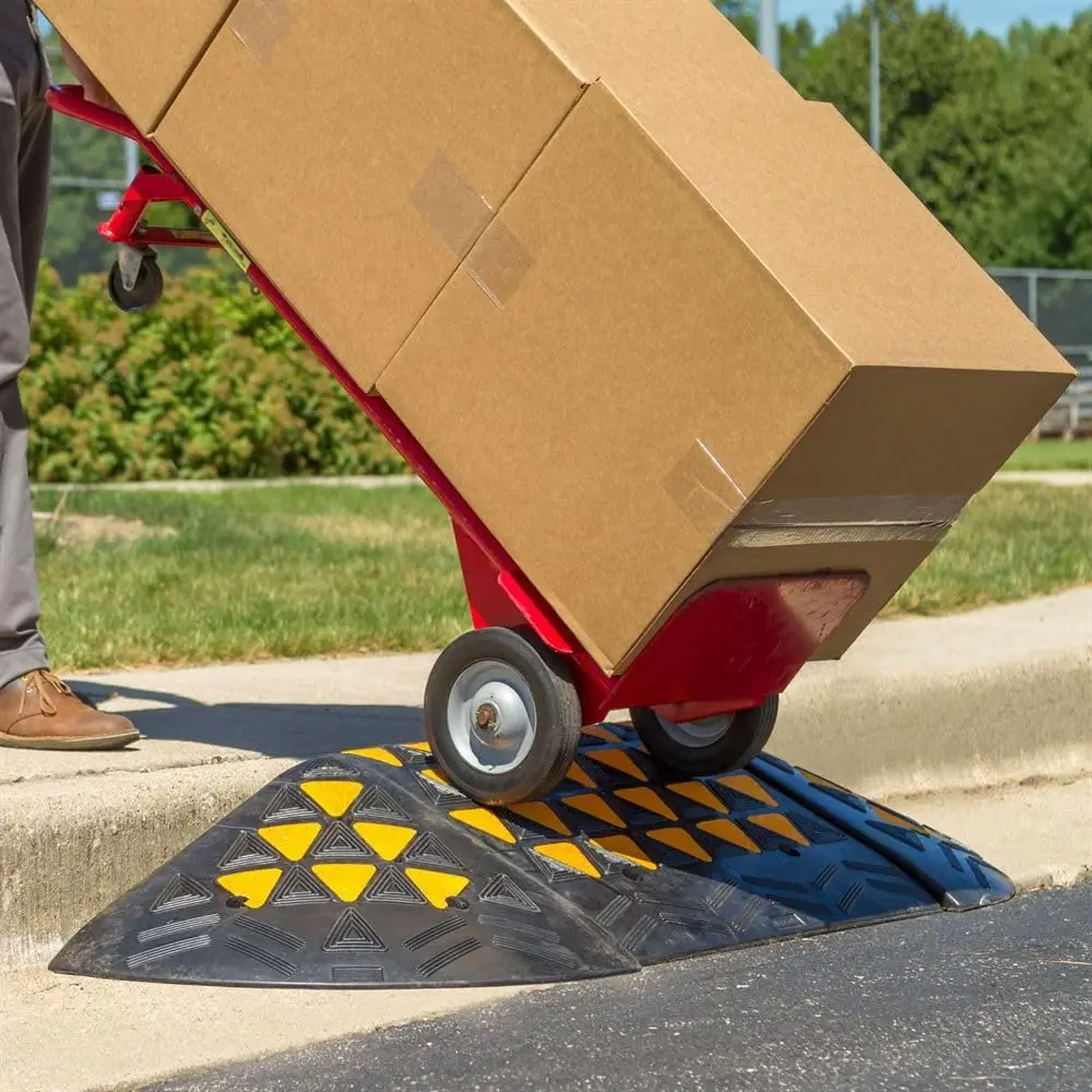 Benc Rubber Driveway Reflective Rubber Curb Ramp Threshold Ramp With ...