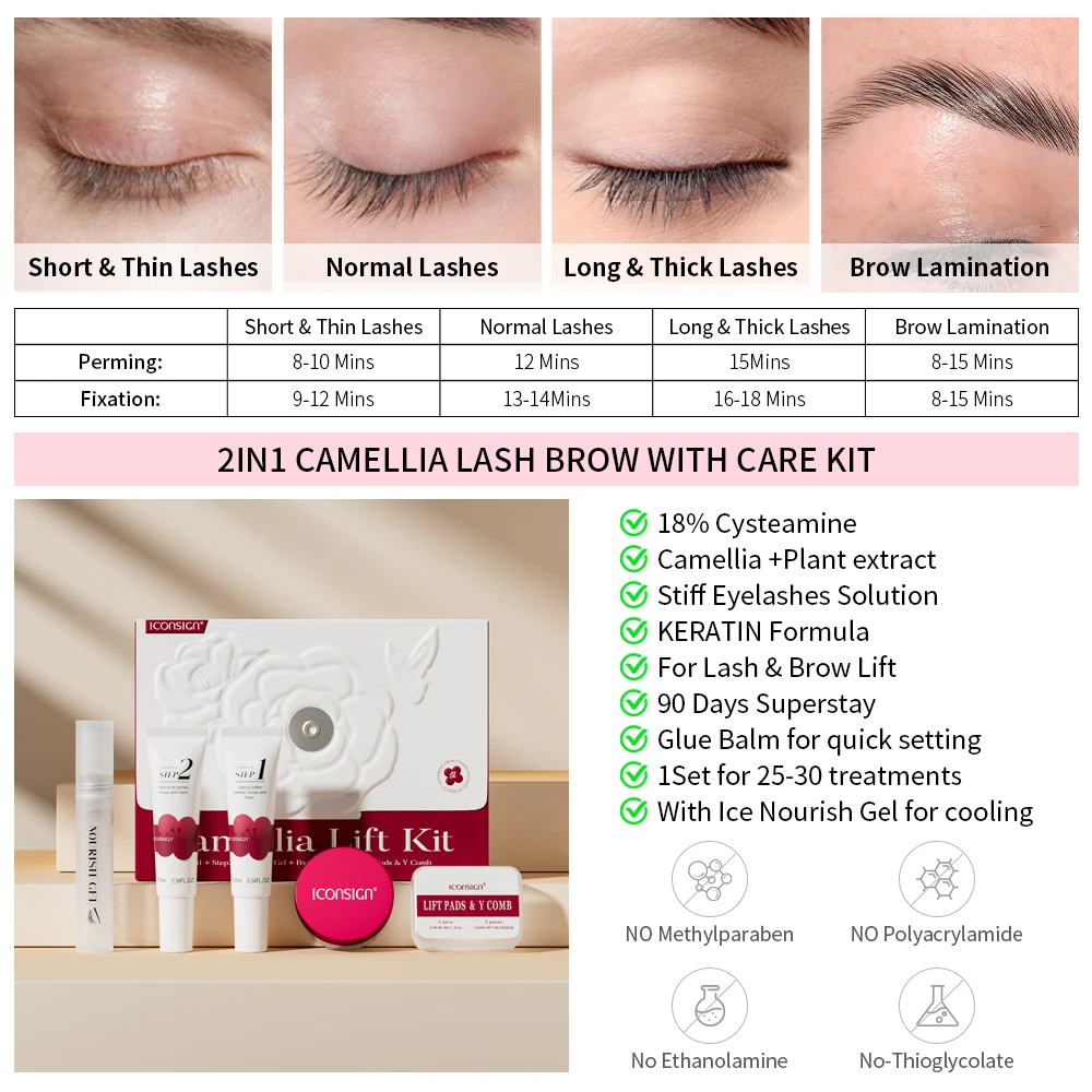 Iconsign Eyelash Perm Kit - Professional Lash Lift Set