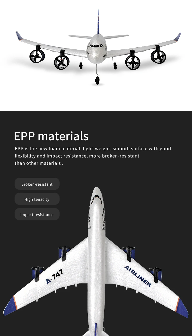 747 3ch Model Flying Jet Airplane Juguet Avion A Control Planes ...