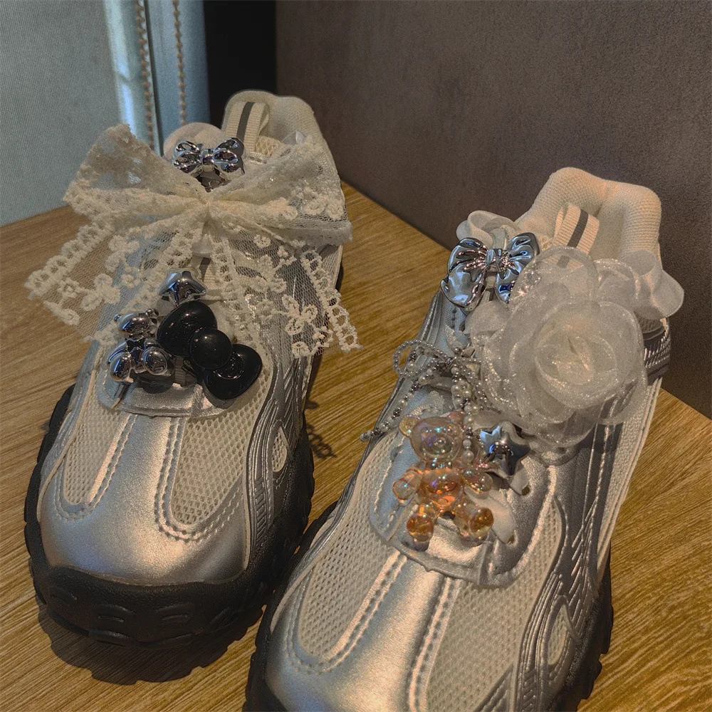 Custom Shoe Lace Charms - DIY Faux Pearl Sneaker Buckles