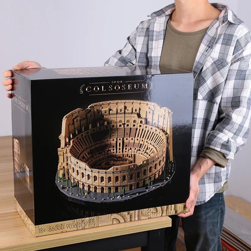 86000 Building Model Ancient Roman Colosseum Model Moc 9036pcs Art Real ...
