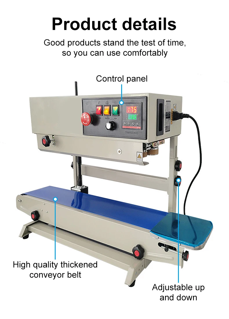 FR900 Vertical Band Sealer - Efficient Plastic Pouch Sealing