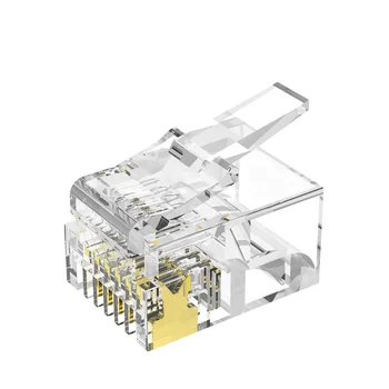 Zhefan Cat6 Utp 6p6c Unshielded Utp Crystal Heads For Connect Network ...