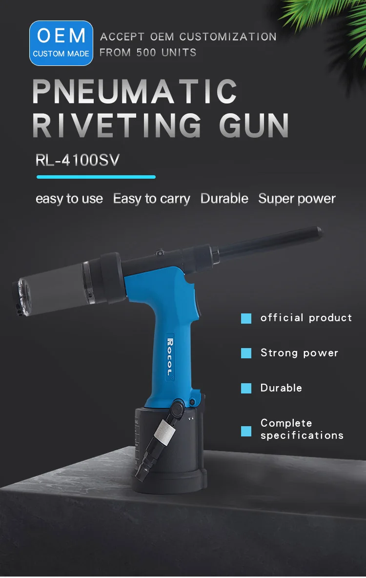 New Extra-Long Pneumatic Rivet Gun 2.4-4.0mm Convenient Self Suction ...