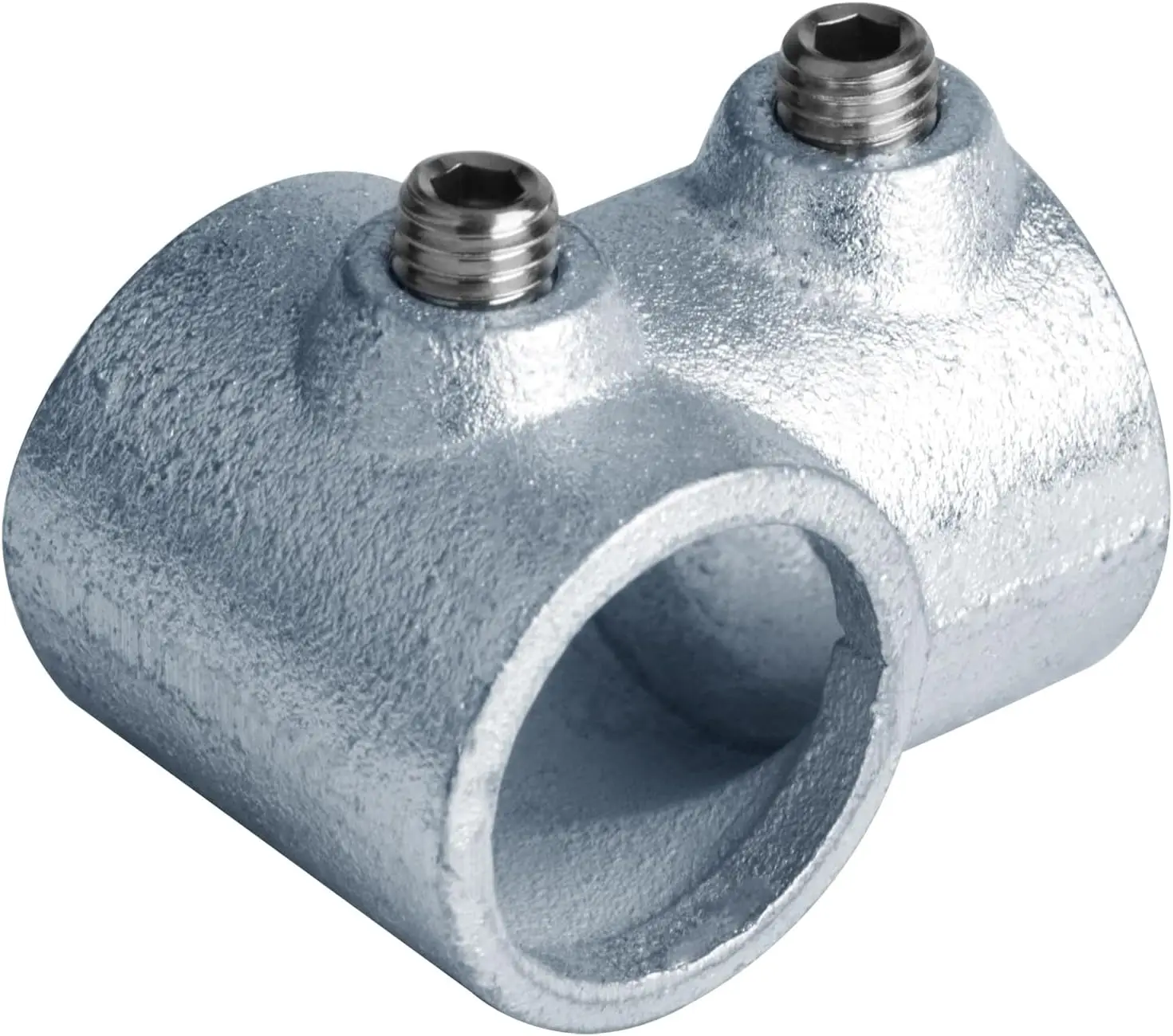 33.7mm Ductile Cast Iron Single Socket 90° Tee Key Clamp Fitting Fits 1 ...