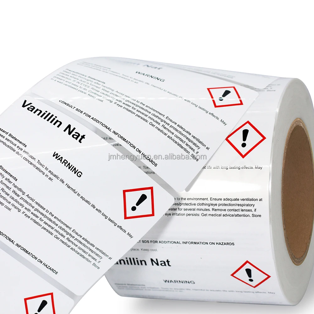 2x4 Inch High Glossy White PP Synthetic Sticker Paper Polypropylene ...