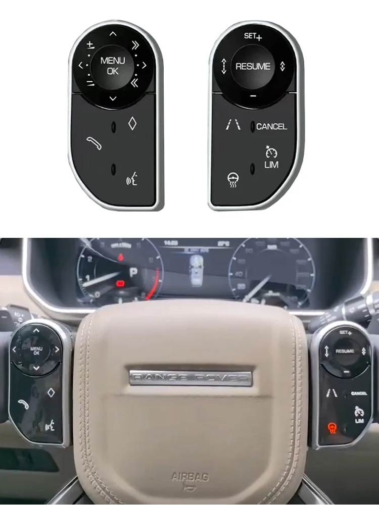 New Upgrade Car Steering Wheel Touch Buttons Control for Land Rover ...