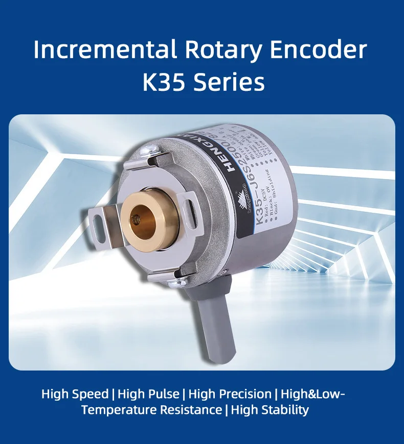 Incremental Optical Rotary Encoder Hollow Shaft Encoder K35 Series 35mm ...