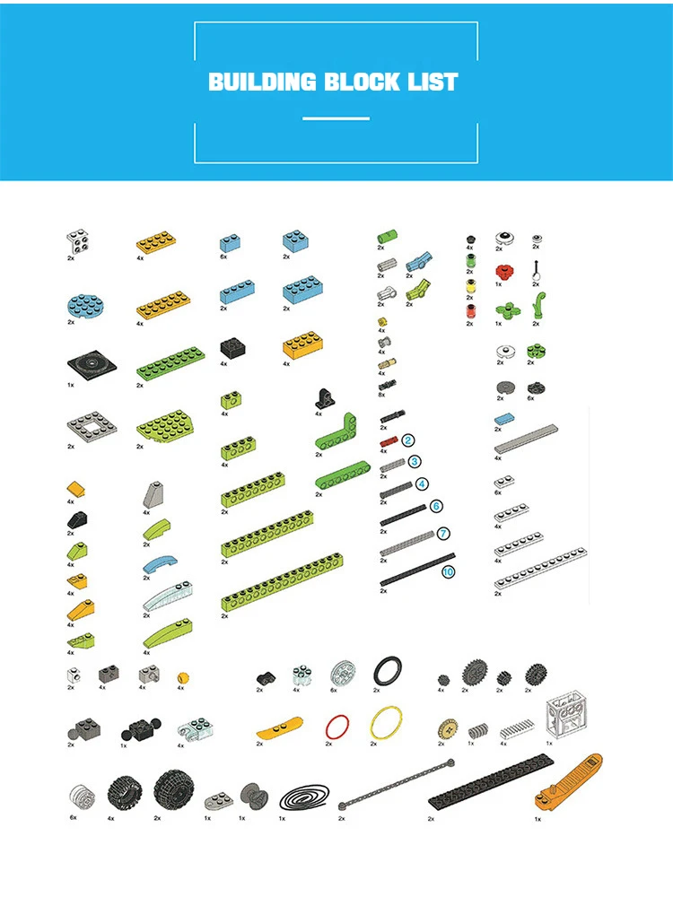 276pcs Bulk Bricks Moc Wedo 2.0 Robotics Construction Set Building ...