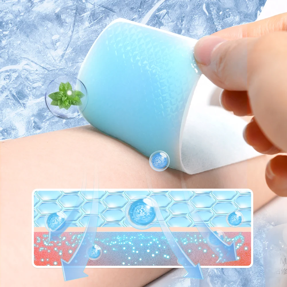 10 Packs Paste Cooling Antipyretic Patch Summer Heatstroke Prevention ...