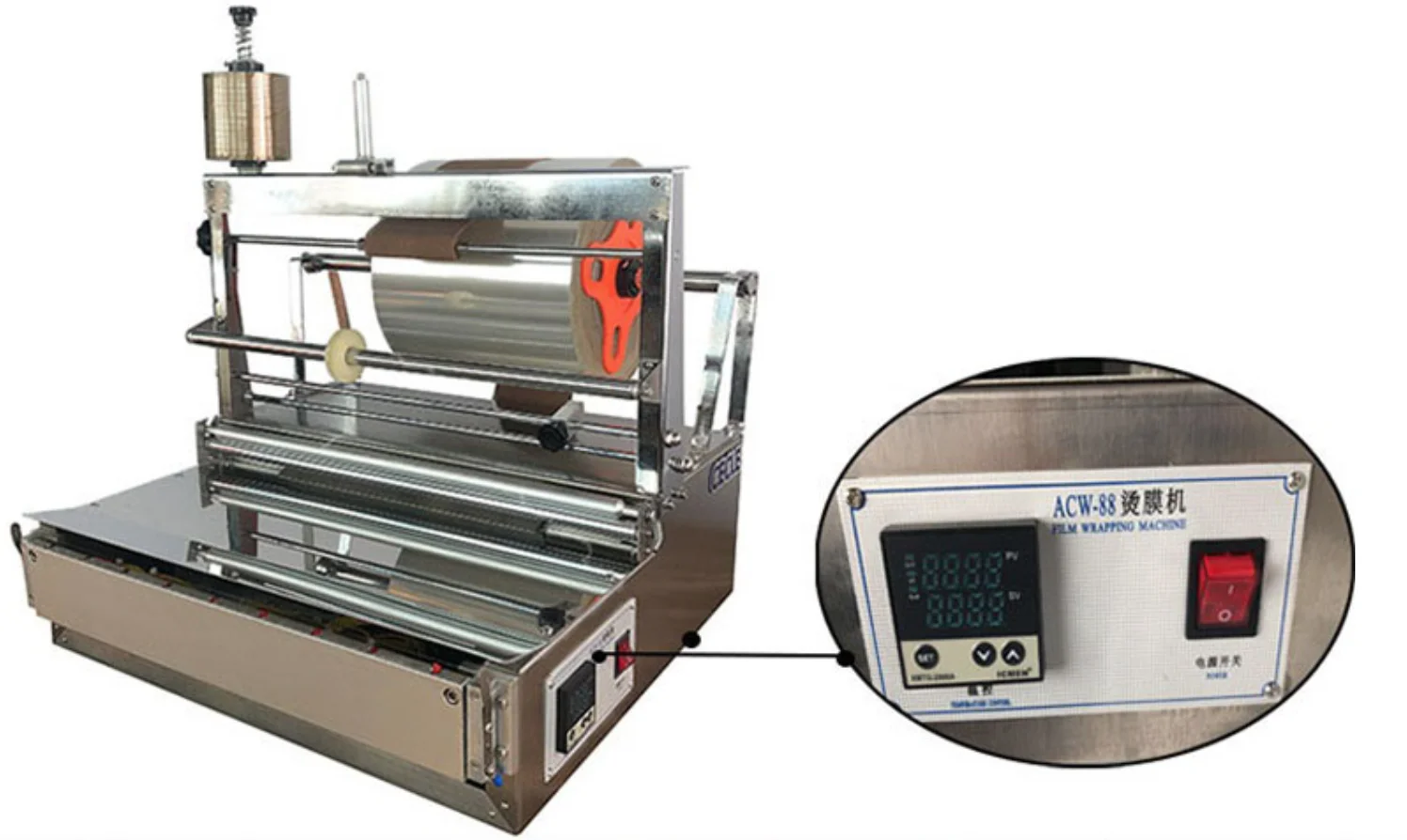 Semi-auto Playing Card Perfume Square Box Hot Film Machine