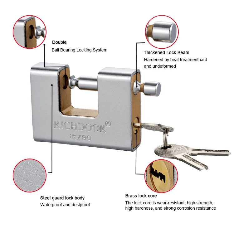 Heavy Duty Padlocks - Armoured Steel Cabinet Lockers