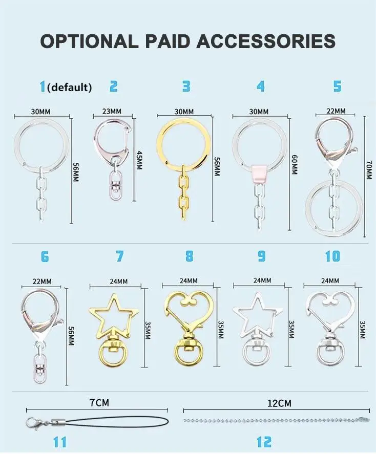 Wholesale High Quality Kpop Star Keychain Custom Image Kpop Acrylic ...