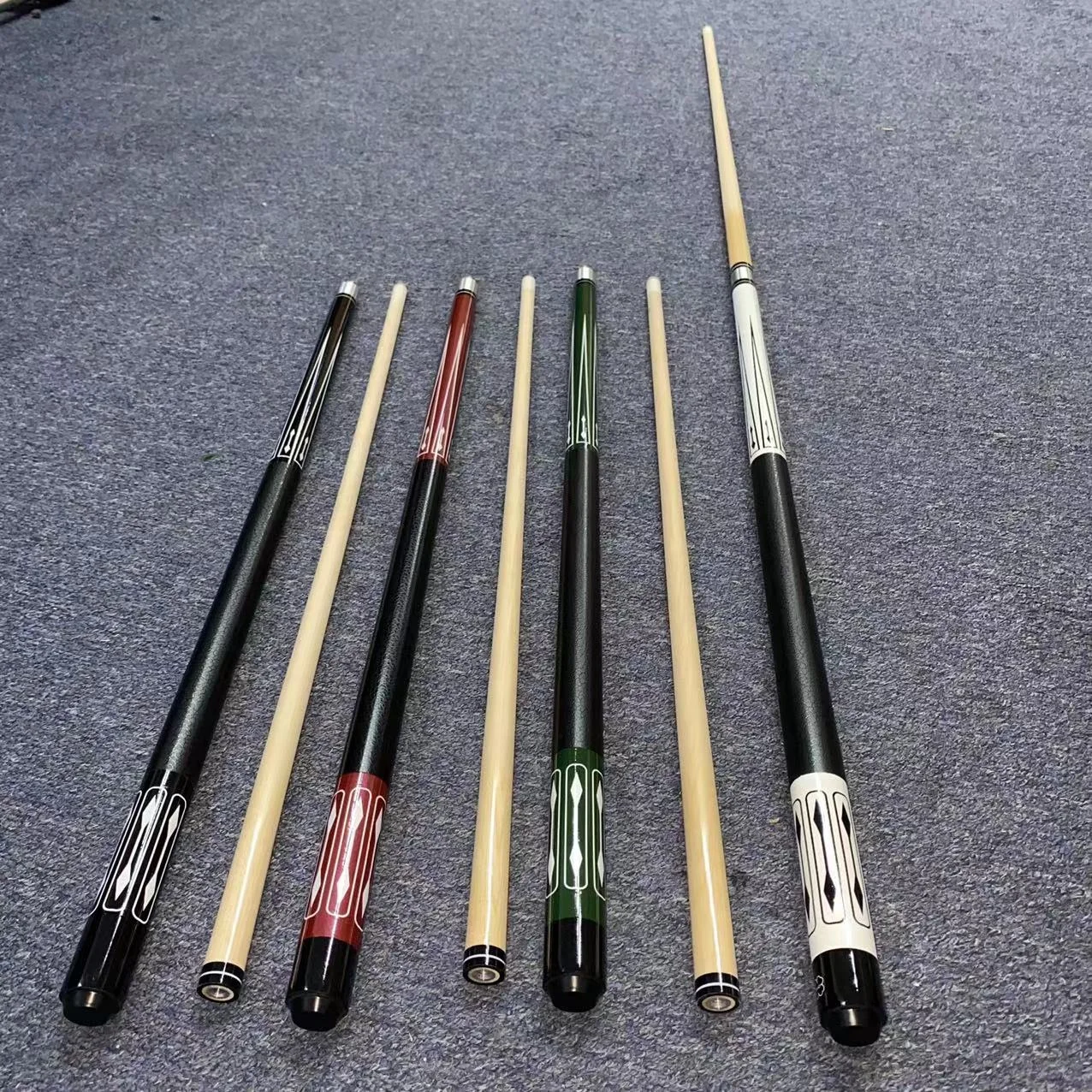 4pcs 1/2pc Jointed Pool Cues - Durable & Versatile Sticks