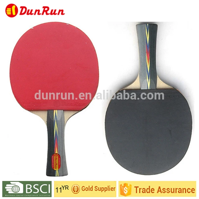 5 Stars Rubber In-Two Sides Short Handle Training Table Tennis Racket ...