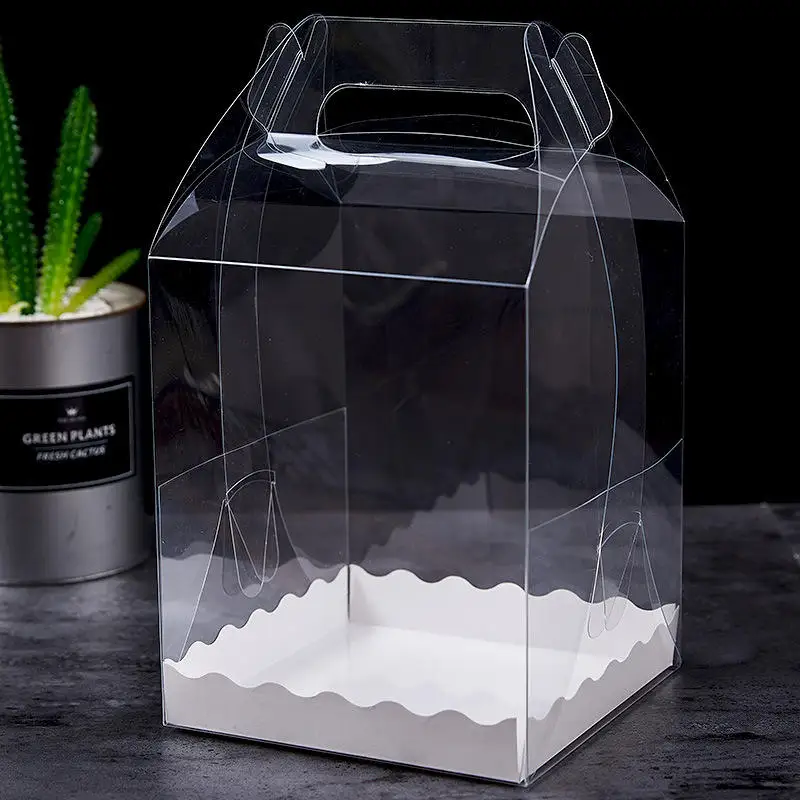 Cake Box Transparent Clear Tall Wedding Plastic Box Custom Wholesale ...