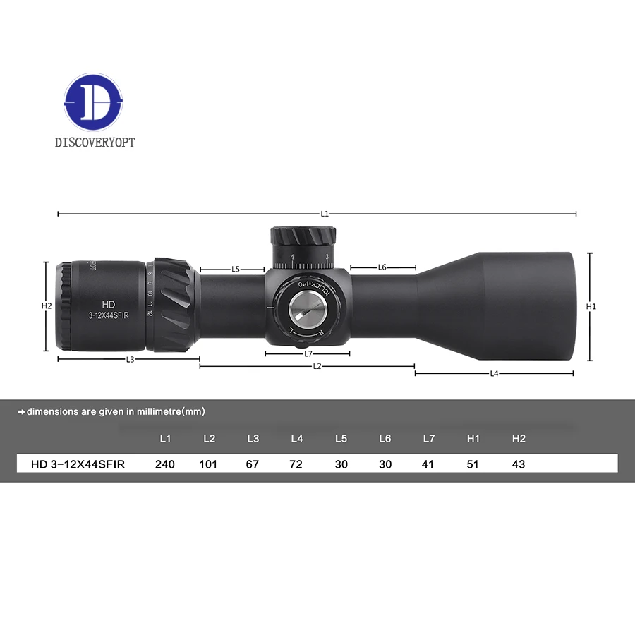 Discoveryopt Optical Sights - HD First Focal Plane Scope