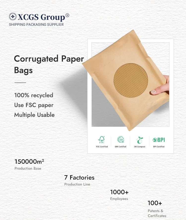 White Kraft Corrugated Envelopes 100% Paper Cushioned Padded Shipping ...