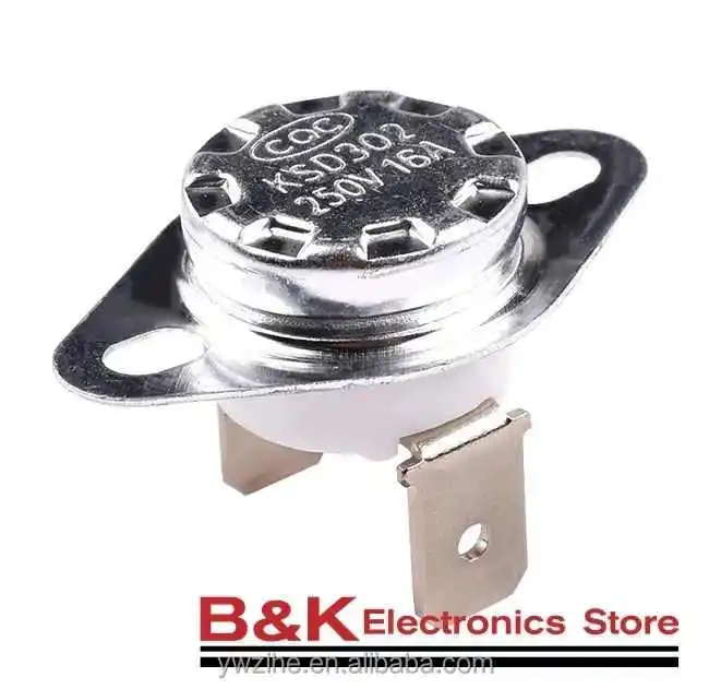 16A 250V 40-300 Degree Ceramic KSD301 Normally Closed Temperature ...