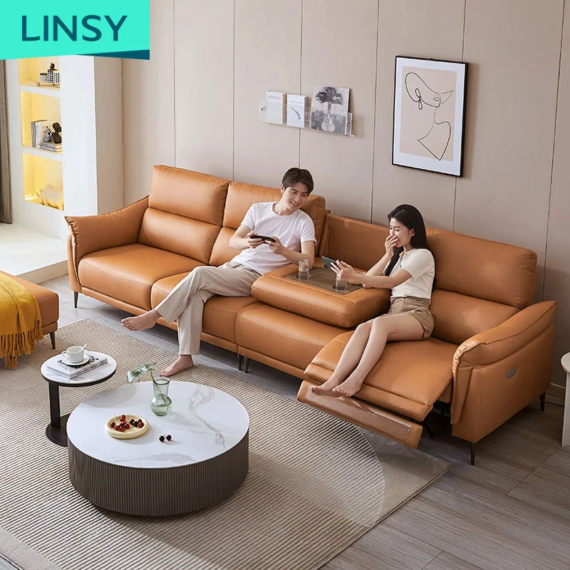 Linsy Italian Sofa Modern Leather Sofa Italian First-Class Electric Function Sofa| Alibaba.com