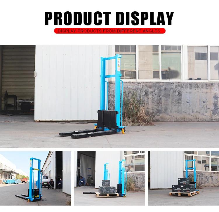 1000kg Self Loading Portable Forklift 500kg Mini Small Hand Manual Semi ...