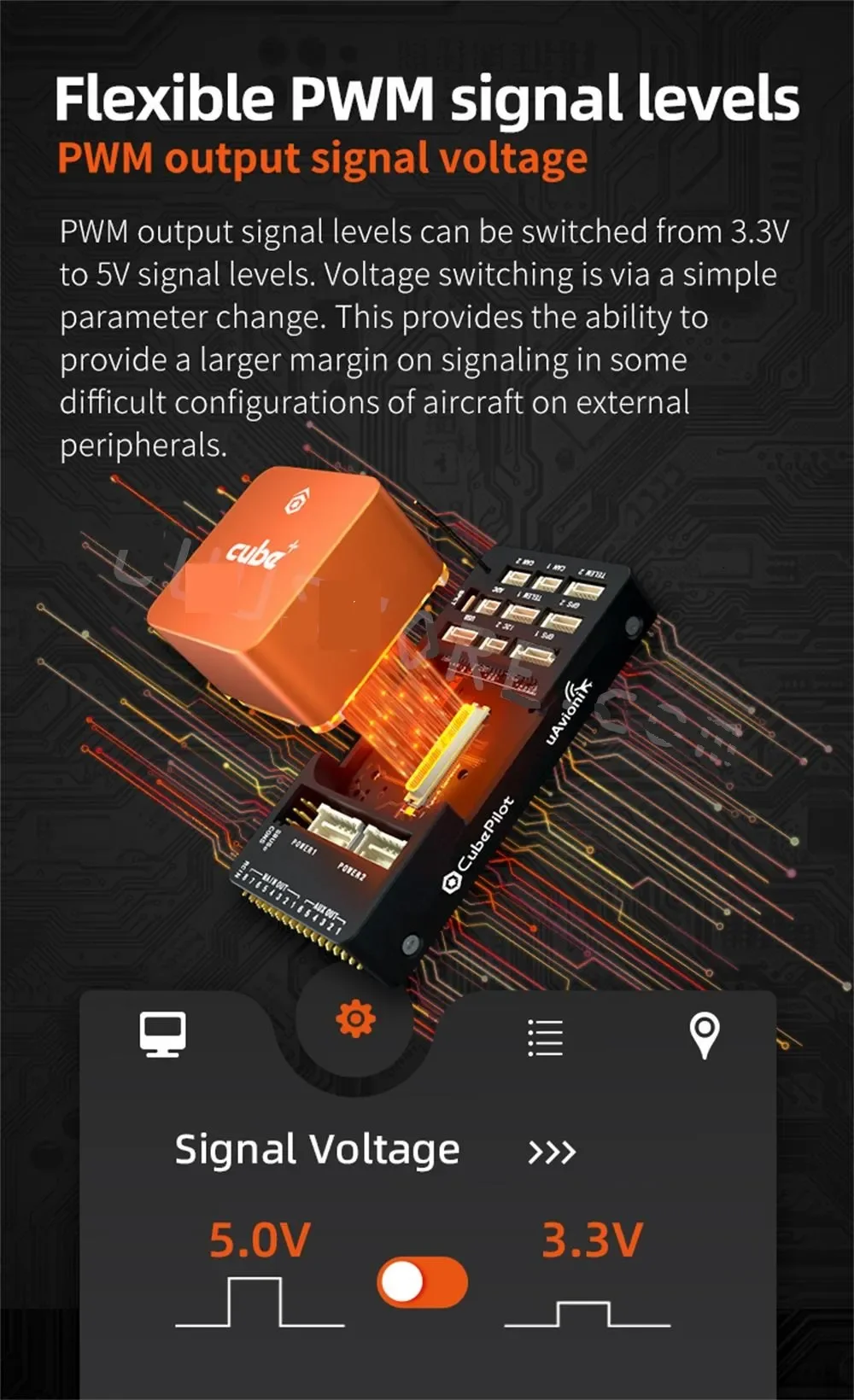 Hex Orange Cube+ Pixhawk2 Flight Controller High Performance Dual Core ...