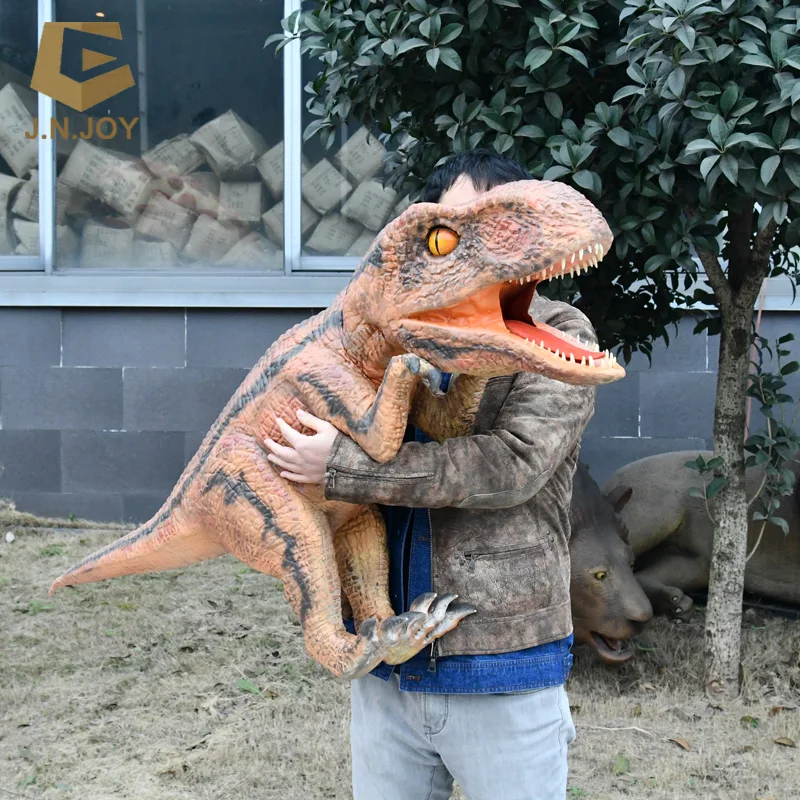 Cute Rubber Dinosaur Hand Puppet Animatronic T Rex Dinosaur Puppet ...